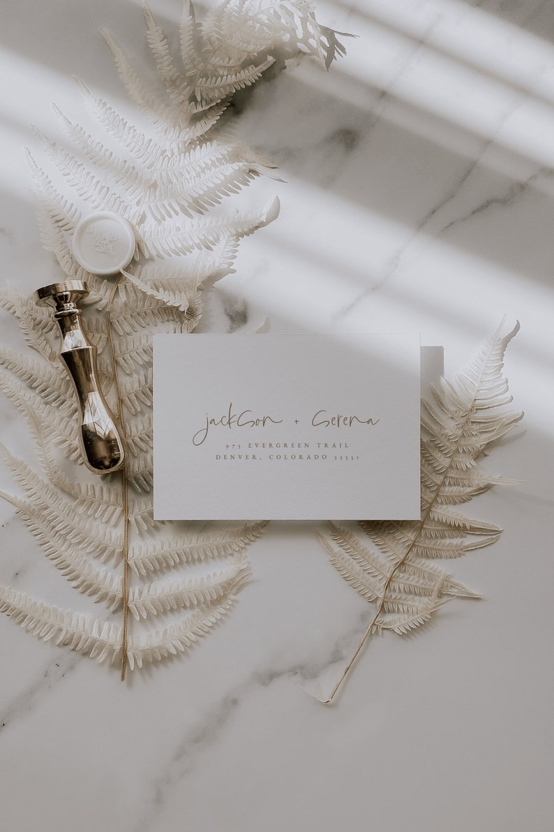 Jewel Tone Envelope Address Template Wedding Envelope - Etsy