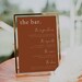 Terracotta Bar Menu Sign Template Wedding Drinks Menu - Etsy