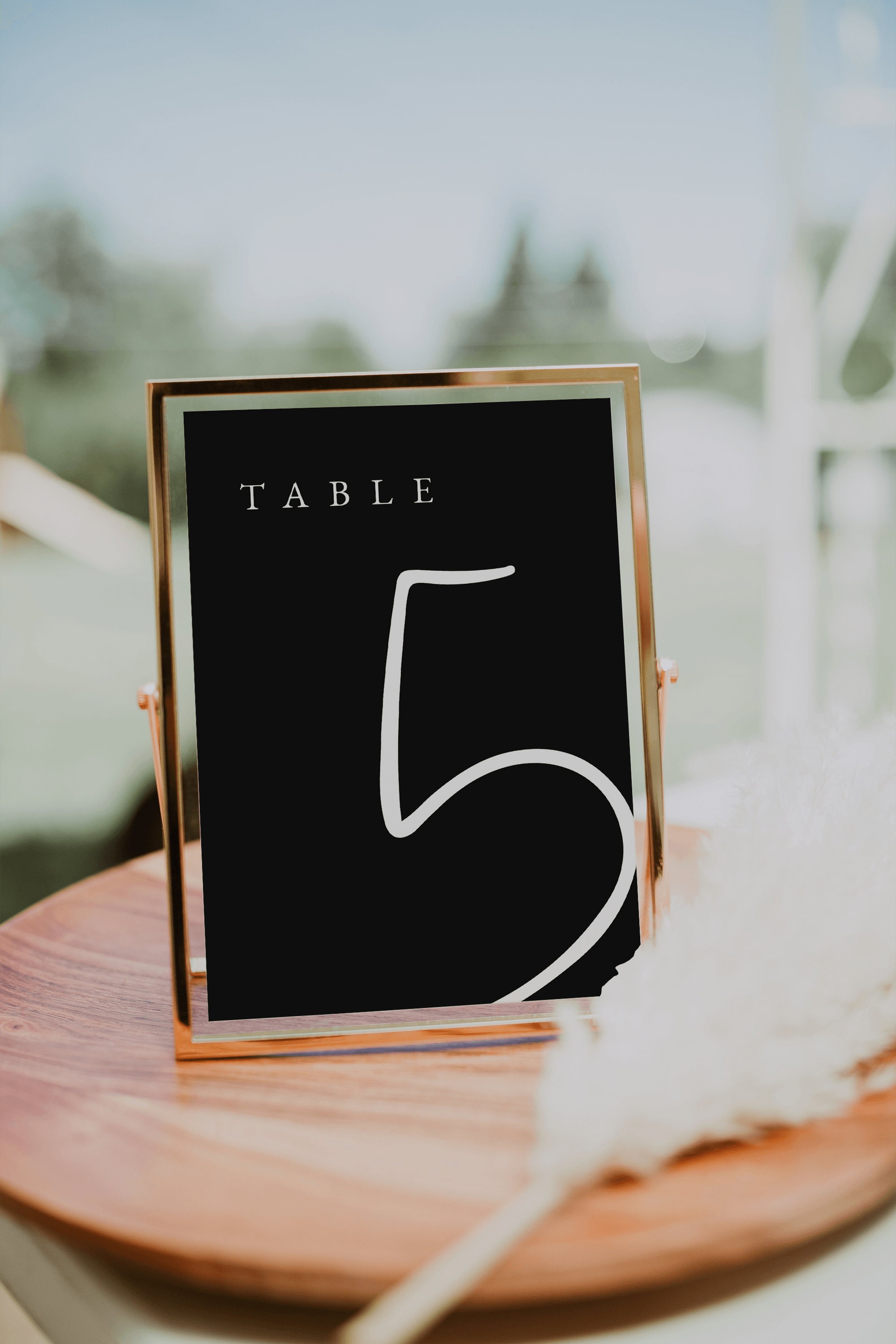 Black Table Numbers Template Wedding Table Numbers - Etsy Canada