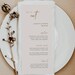 Rust Wedding Dinner Menu Template Terracotta Wedding Menu Editable ...