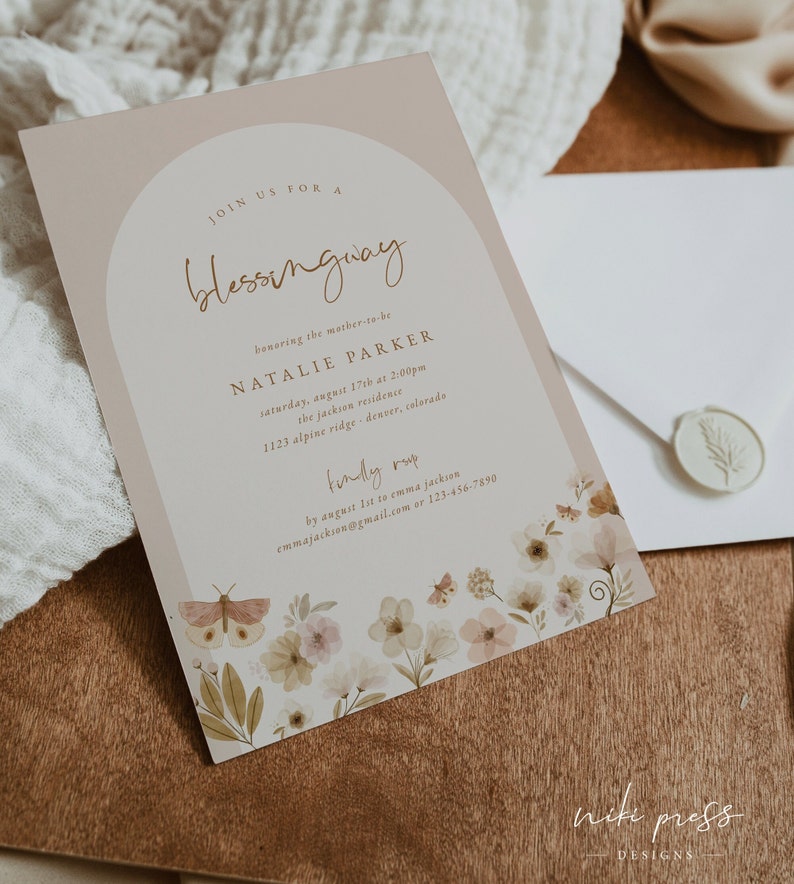 Blessingway Invitation Template Mother Blessing Invitation - Etsy