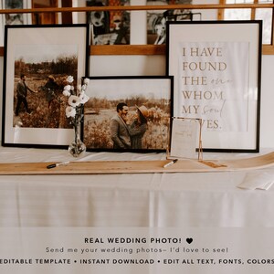 Rust Wedding Sign Template — Bible Verse Wedding Sign — I Have Found ...