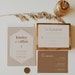 Minimalist Hexagon Wedding Invitation Suite Template — Printable Boho ...