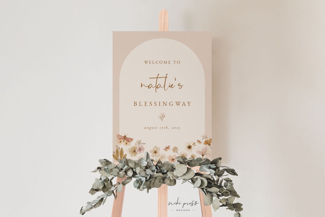 Blessingway Welcome Sign Template | Mother Blessing Sign | Arch ...