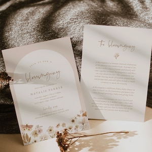 Blessingway Invitation Template | Mother Blessing Invitation | Blessing ...
