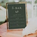 Forest Green Bar Sign Template | Green Wedding Drink Sign | Modern ...