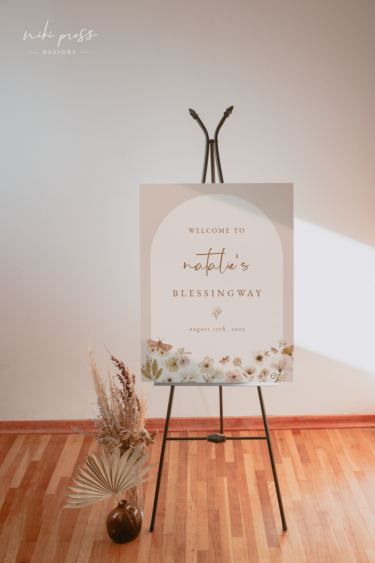 Blessingway Welcome Sign Template | Mother Blessing Sign | Arch ...