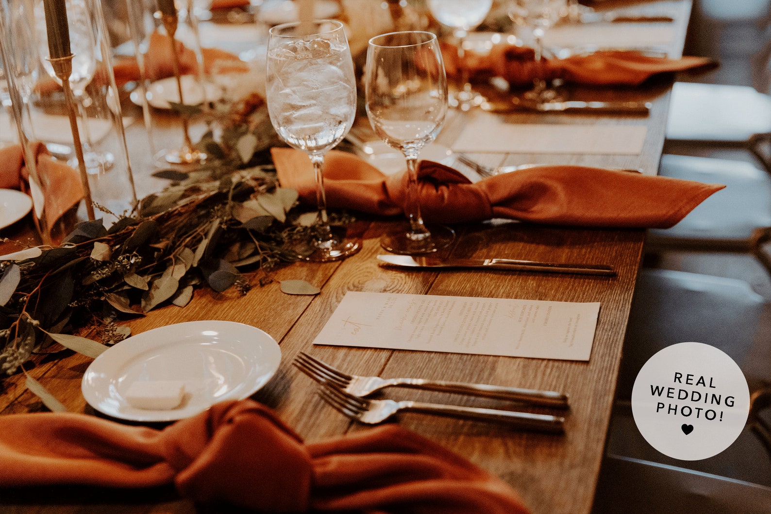 Rust Wedding Dinner Menu Template — Terracotta Wedding Menu — Editable ...