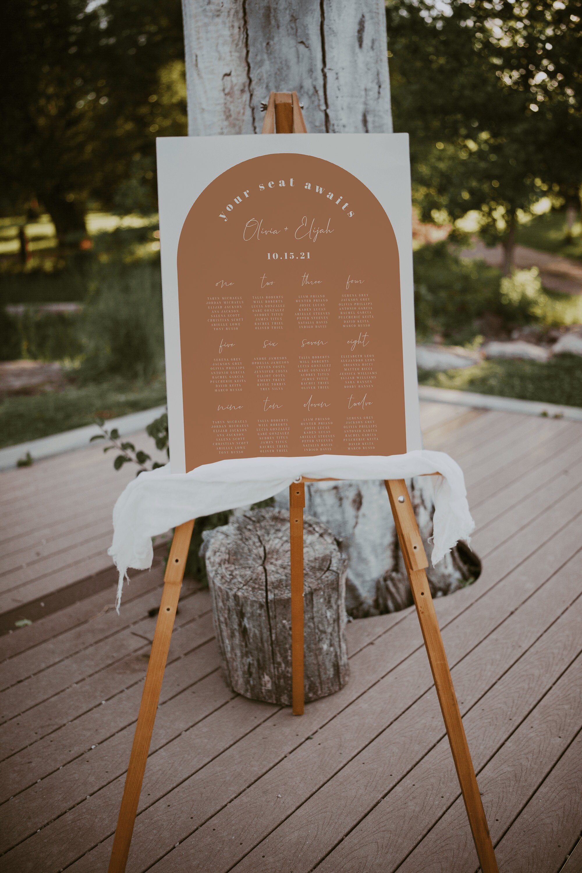 Arched Wedding Seating Chart Template Retro Glam Wedding - Etsy
