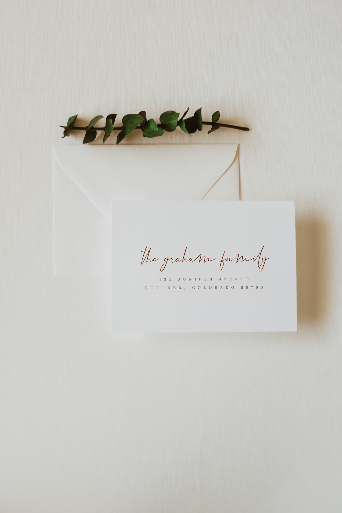 Terracotta Envelope Address Template — Wedding Envelope Template ...