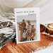 Modern Boho New Years Card With Photo Template, Happy New Year Card ...