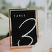 Black Table Numbers Template Wedding Table Numbers - Etsy