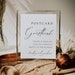 Elegant Postcard Guest Book Sign Template, Modern Wedding Guestbook ...