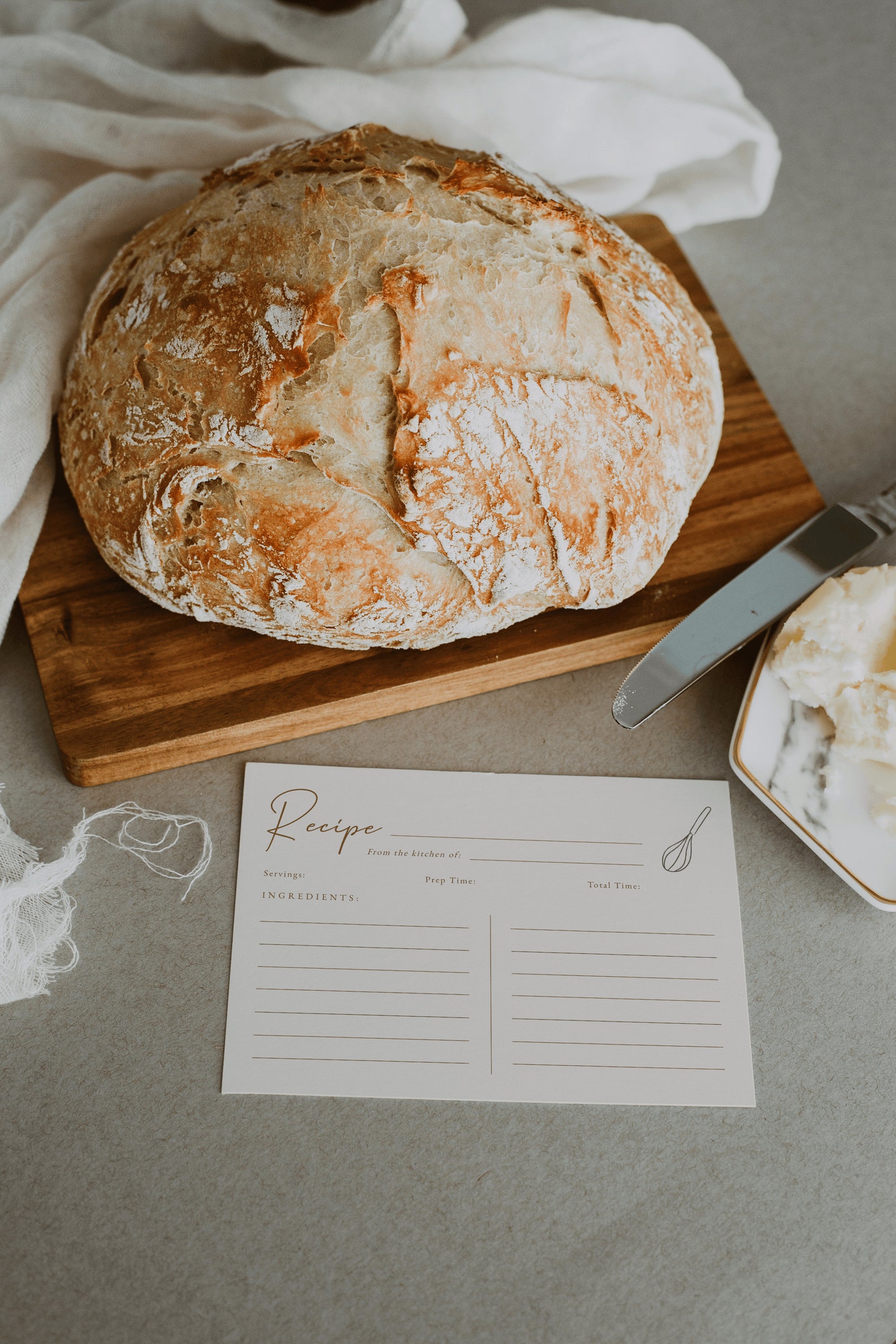 Bridal Shower Recipe Card & Recipe Request Template Minimalist Recipe ...