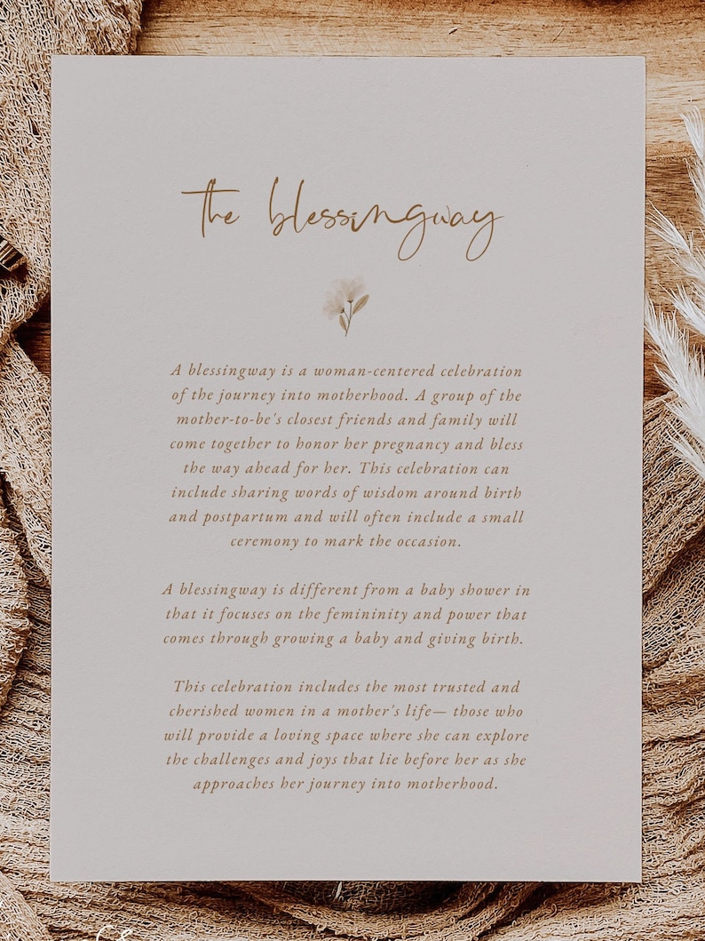 Blessingway Invitation Template Mother Blessing Invitation - Etsy