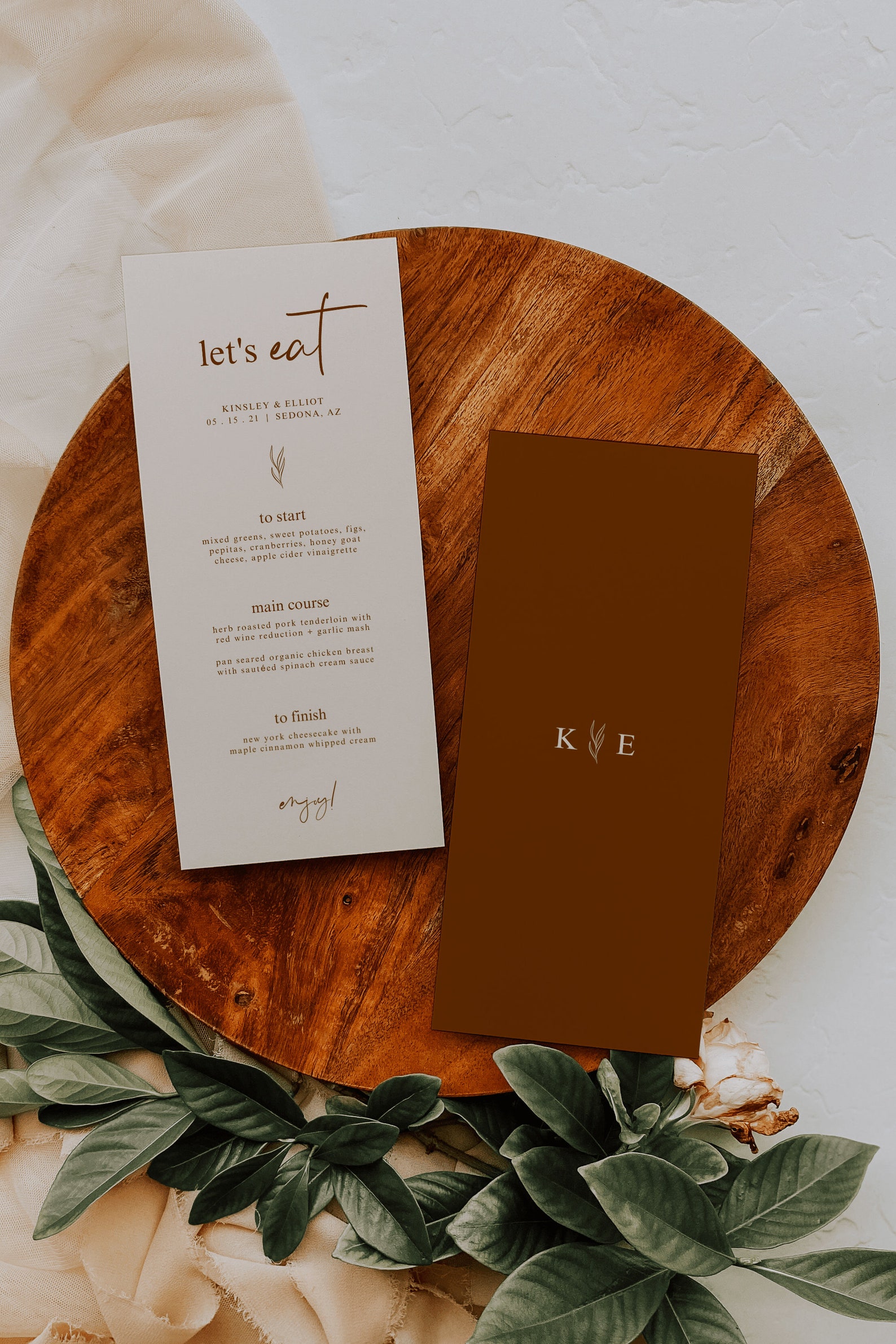 Minimalist Boho Wedding Dinner Menu Template Modern Dinner - Etsy