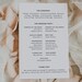 Modern Wedding Program Fan Template Wedding Ceremony Timeline Wedding ...