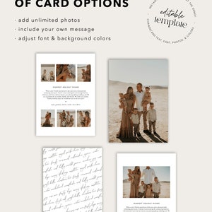 Modern Multi Photo Holiday Card Template — Photo Christmas Card ...