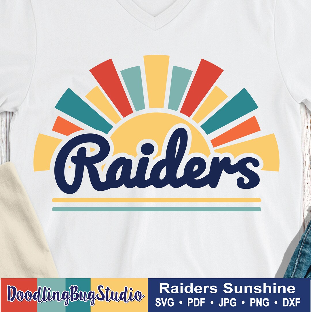 Raiders SVG Art, Raiders PNG JPG Art, Raiders Rainbow Svg, Raiders Sun ...