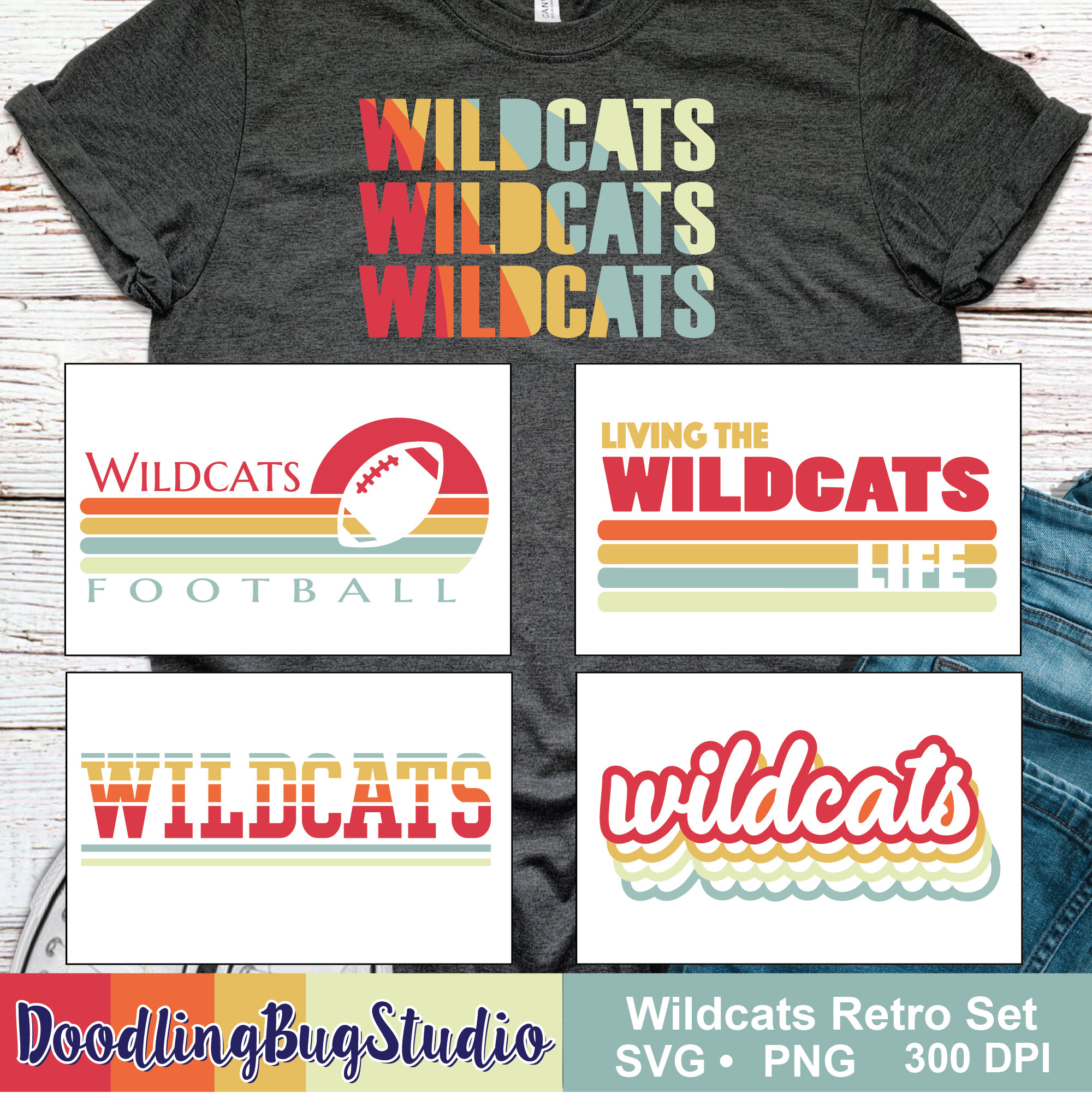 Wildcats Bundle Svg, Wildcats PNG Clipart, Wildcats Svg, Gift for ...