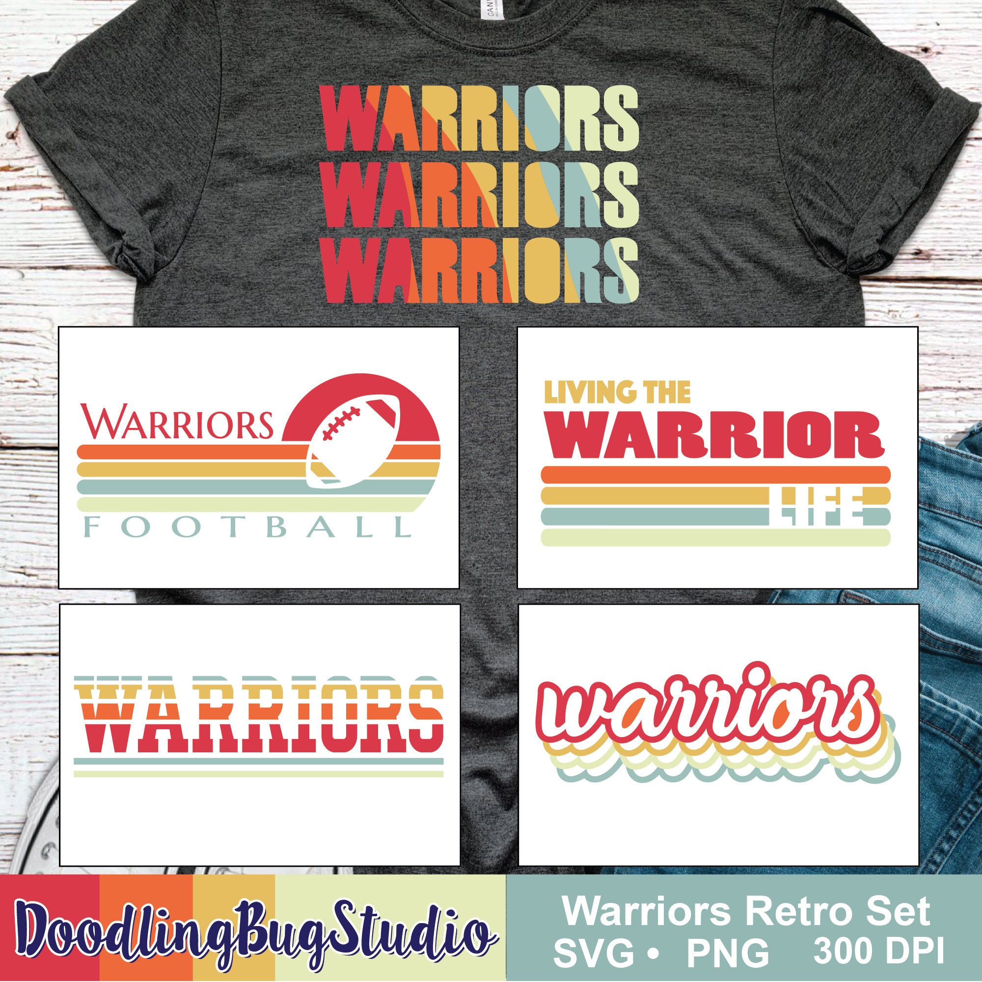 Warriors Bundle Svg, Warriors PNG Clipart, Warriors Svg, Gift Warriors ...