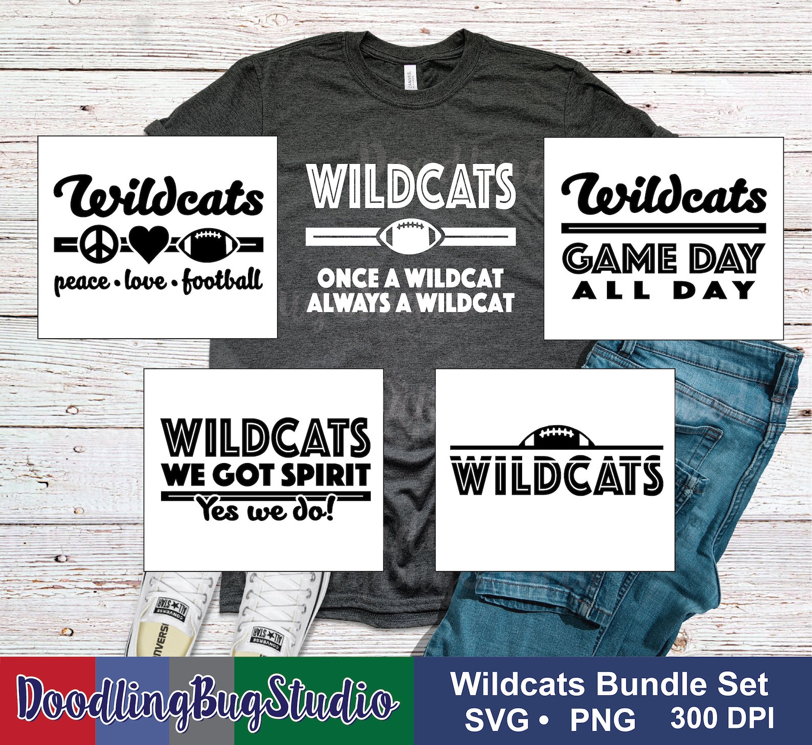 Wildcat Bundle SVG, Wildcat PNG, Wildcat Clipart, Gift for Wildcat Fan ...