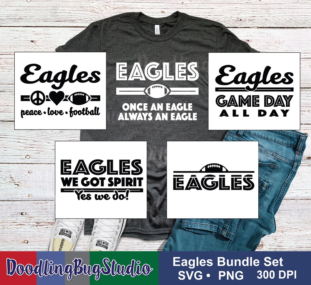 Eagles Bundle SVG, Eagles PNG, Eagles Clipart, Gift for Eagles Fan ...