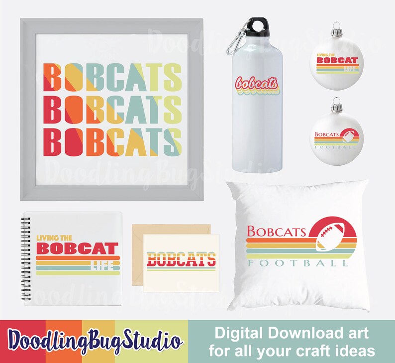 Bobcats Bundle Svg Bobcats SVG PNG Clipart Bobcats Cut File - Etsy