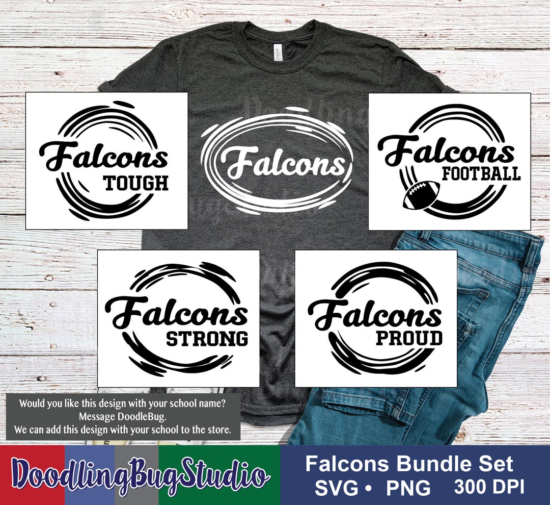 Falcons Bundle Svg, Falcons PNG, Falcon Clipart, Gift for Falcons Fan ...