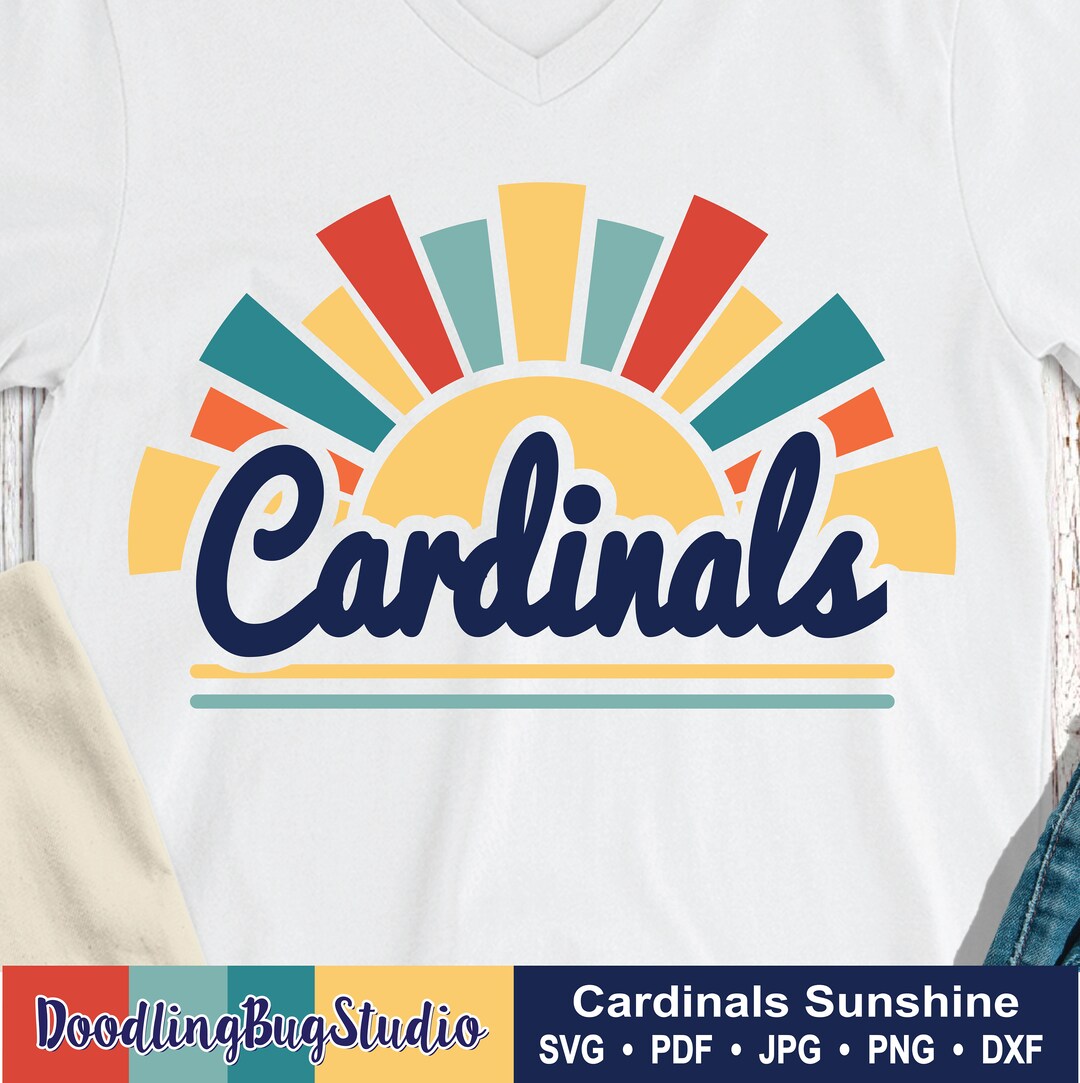 Cardinals SVG, Cardinals PNG JPG, Cardinals Rainbow Svg, Cardinals Sun ...