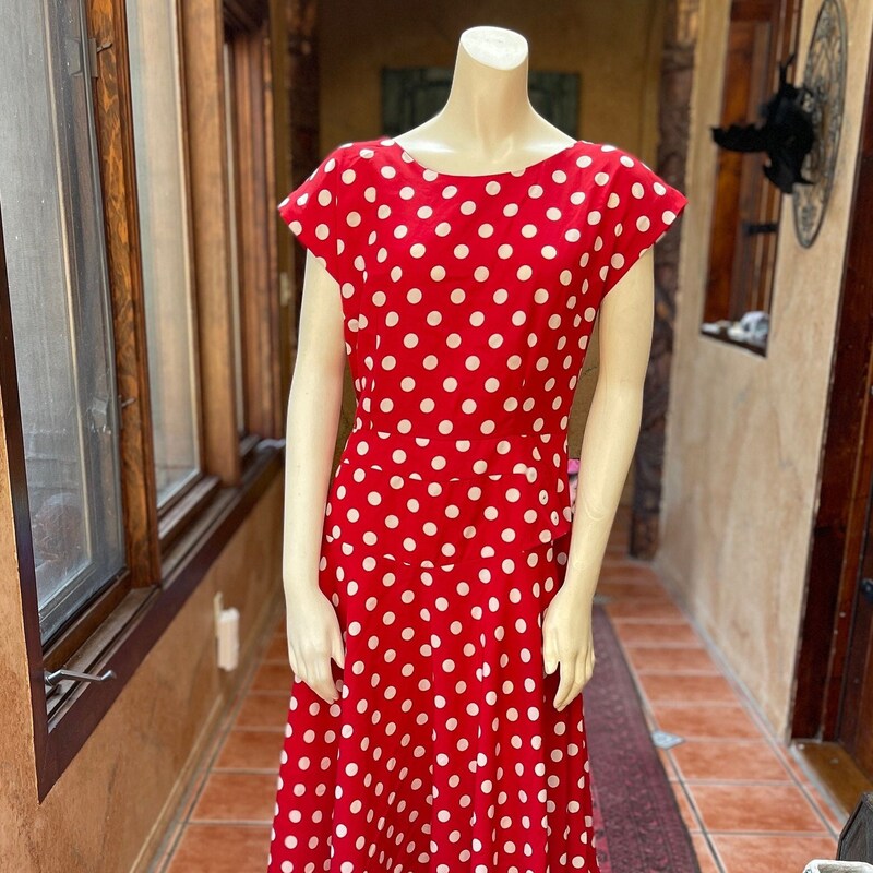 Red Polka Dot Dress - Etsy