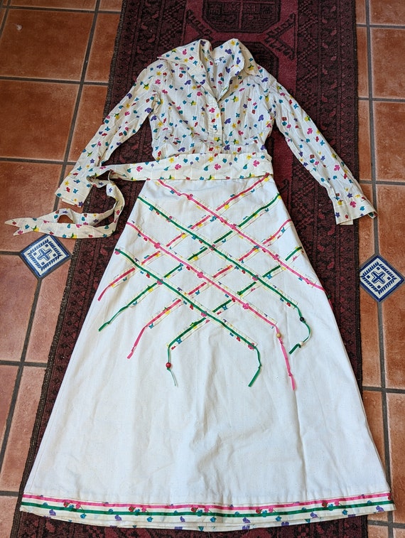 Vintage Chessa Davis Skirt and Blouse Set - Gem