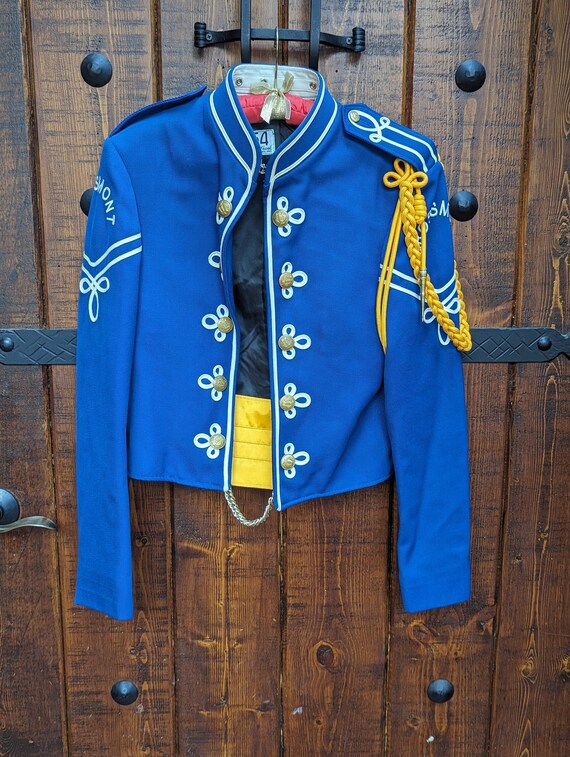 High School Marching Band Jacket Blue and Yellow - Gem