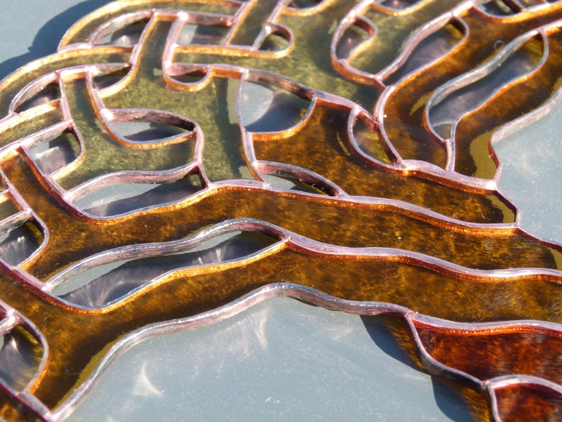 Tree of Life Tiffany Stained Glass Suncatcher Stained Glass - Etsy