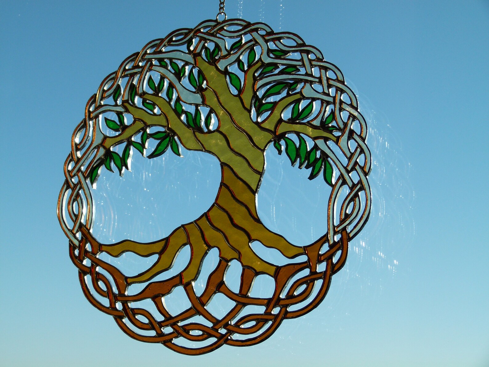 Tree of Life Tiffany Stained Glass Suncatcher Stained Glass | Etsy