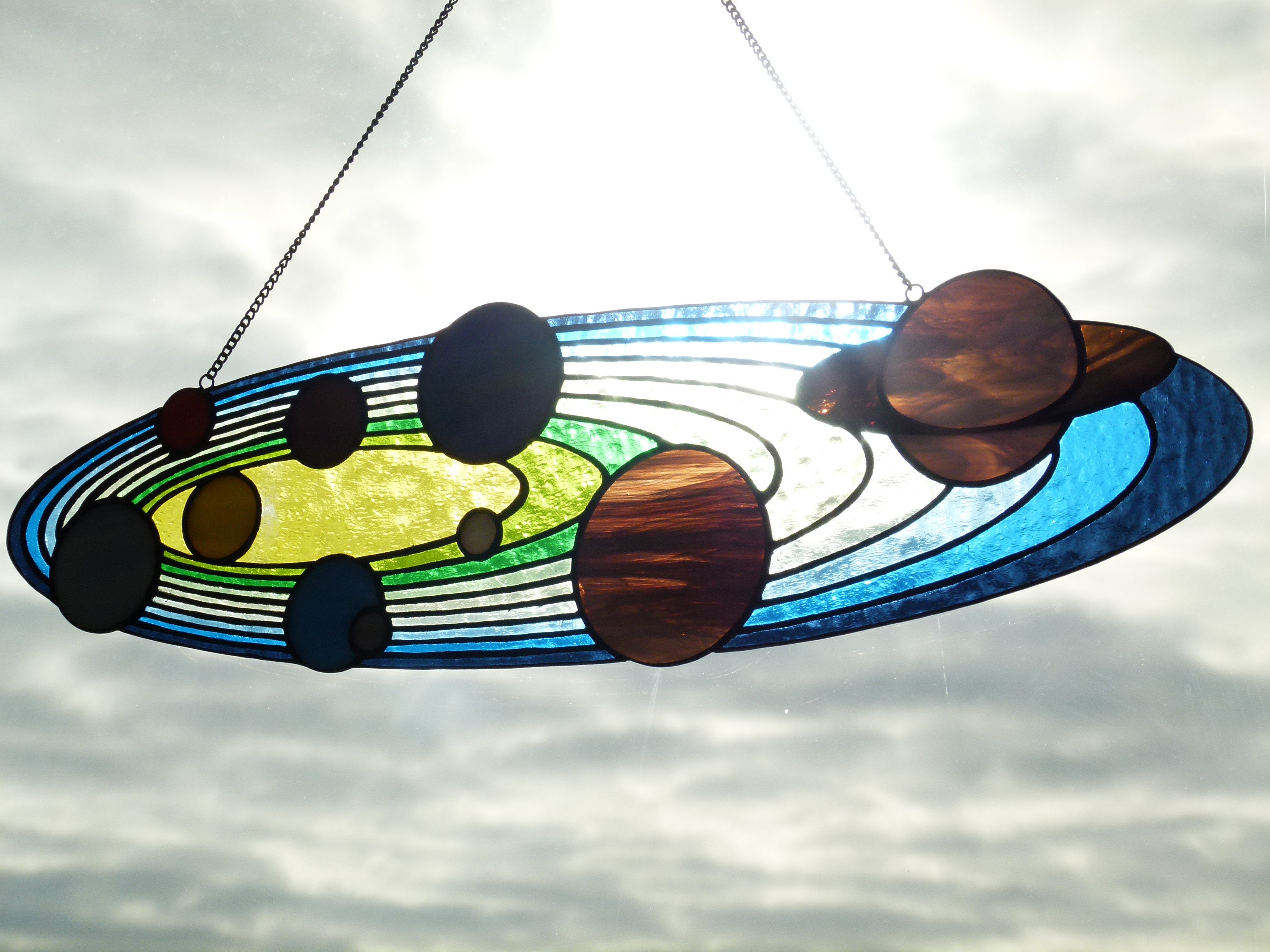 Solar System Glass Ornament