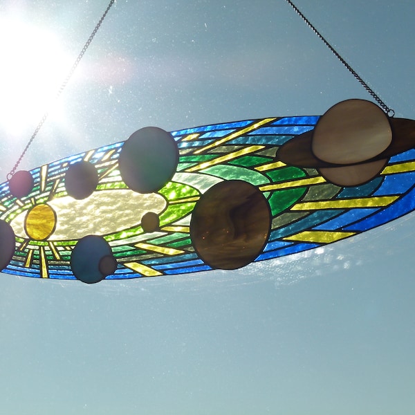 Stained Glass Planet - Etsy