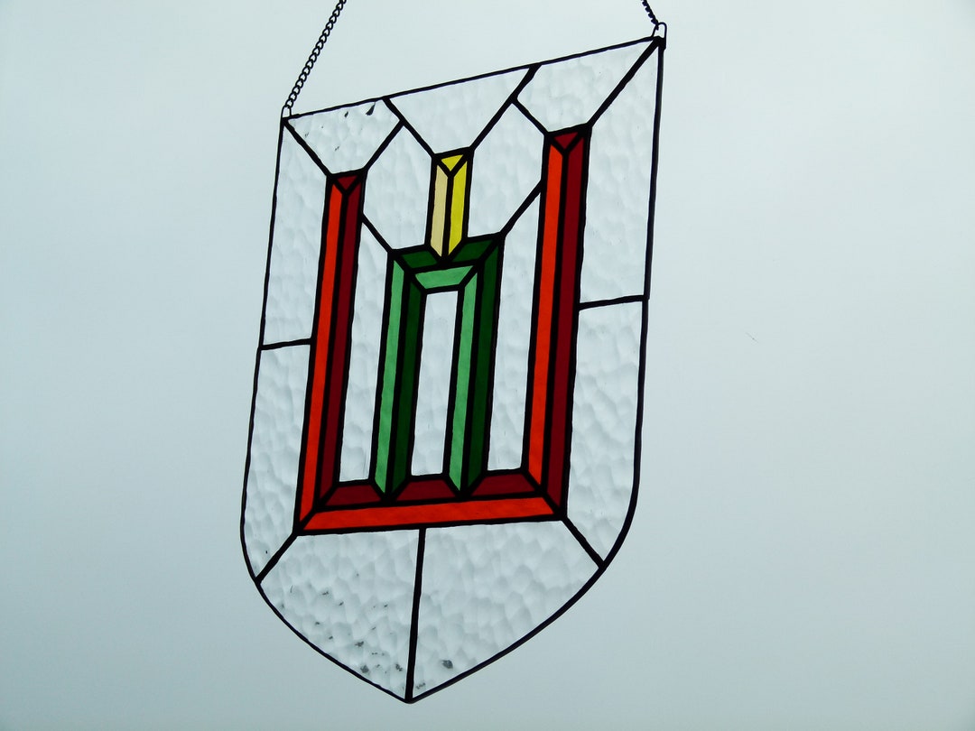 Gediminids' Pillars Tiffany Stained Glass Suncatcher Stained Glass ...
