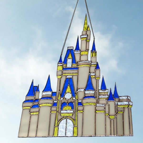Cinderella Castle Stained Glass - Etsy