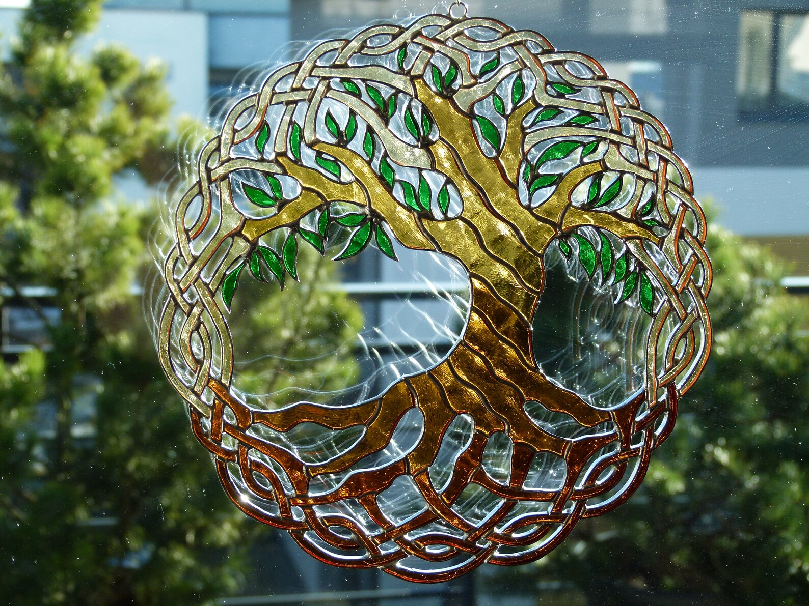 Tree of Life Tiffany Stained Glass Suncatcher Stained Glass | Etsy