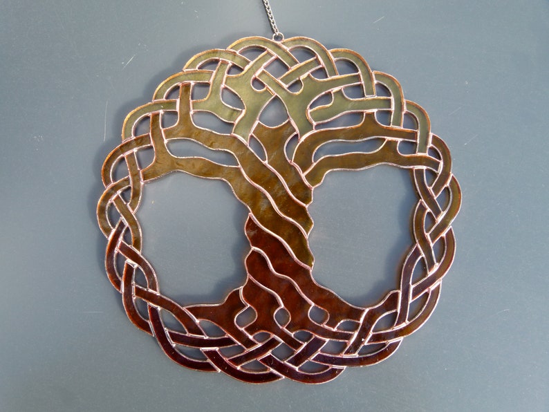 Tree of Life Tiffany Stained Glass Suncatcher Stained Glass - Etsy