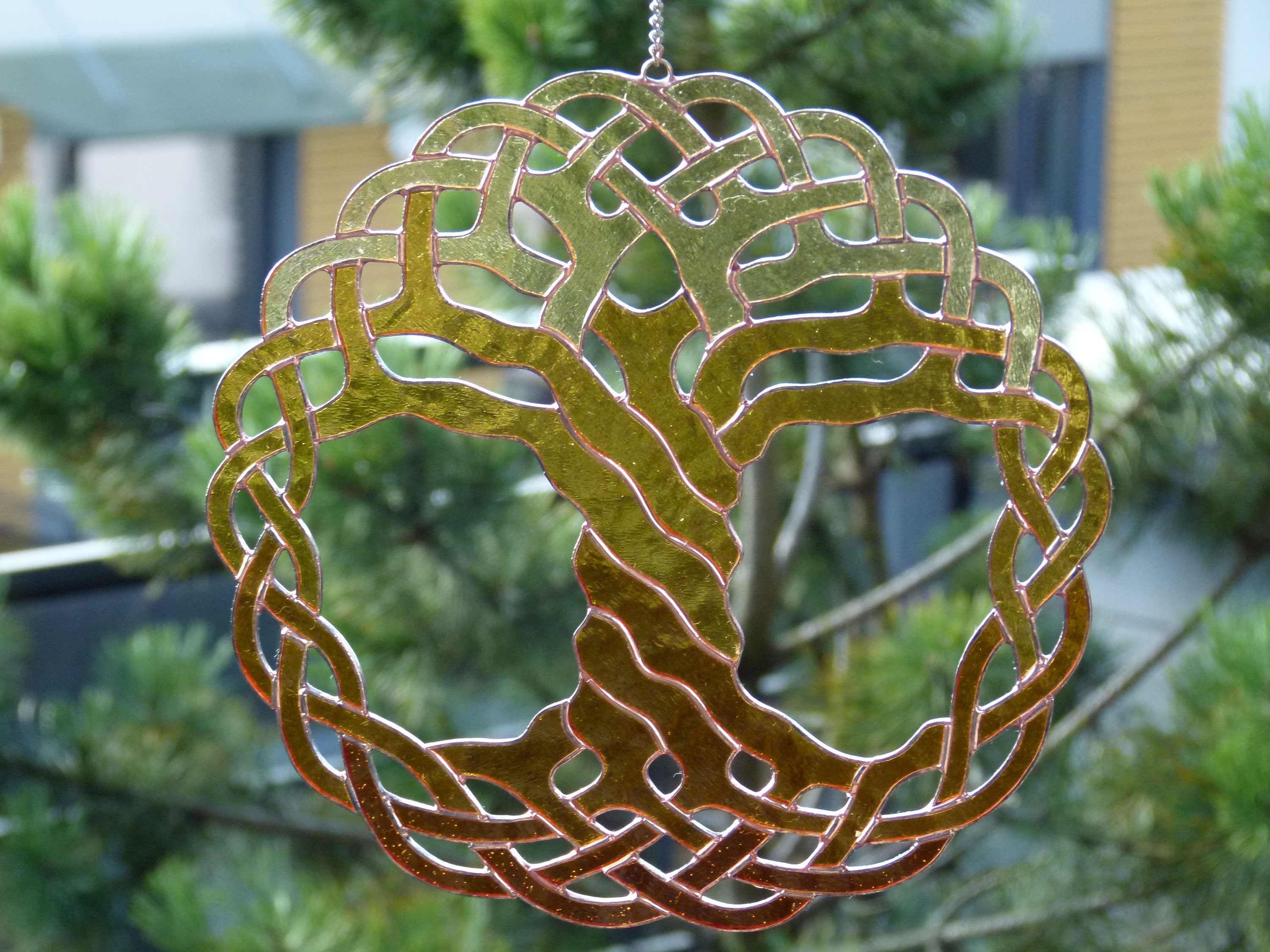 Tree of Life Tiffany Stained Glass Suncatcher Stained Glass - Etsy