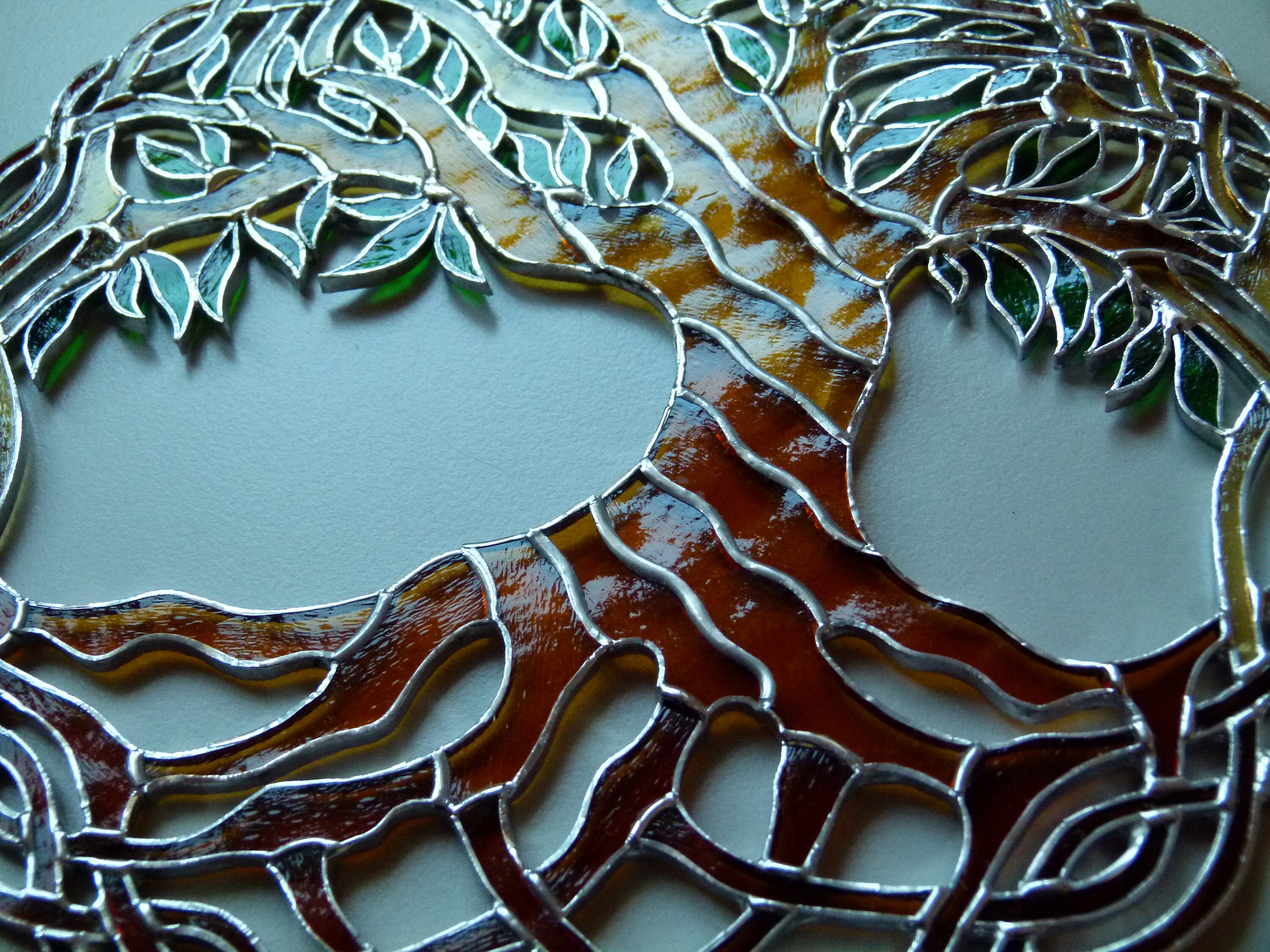 Tree of Life Tiffany Stained Glass Suncatcher Stained Glass | Etsy