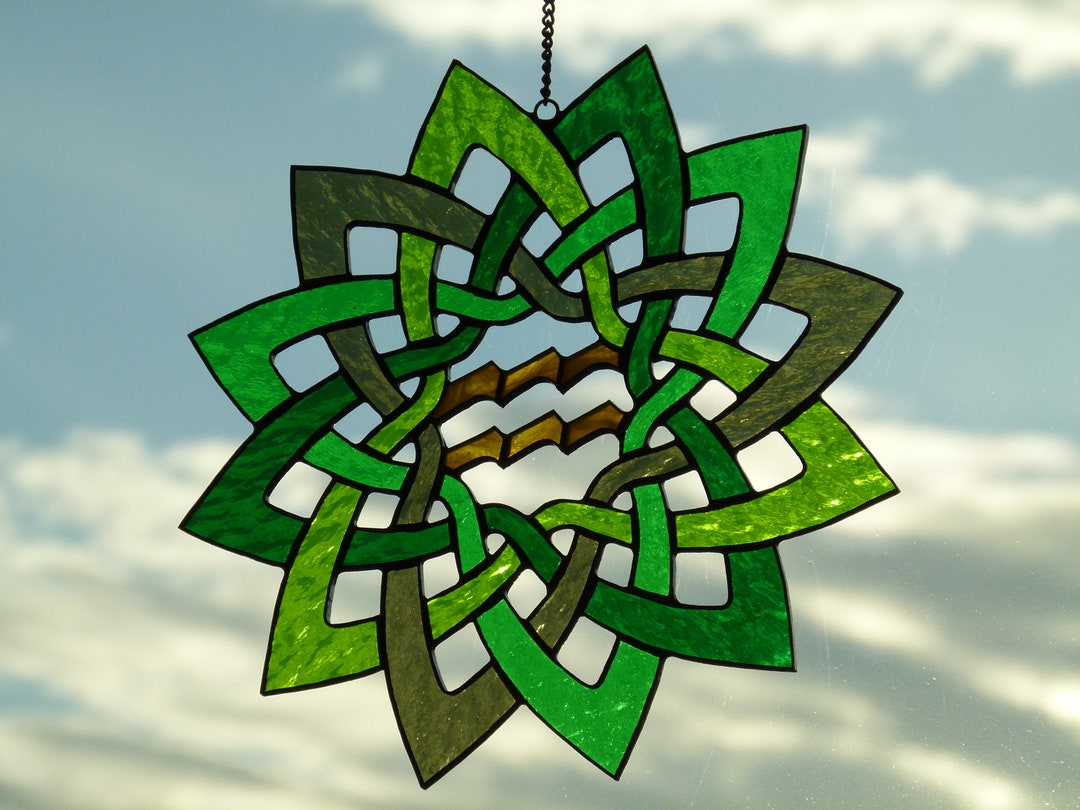 Aquarius Zodiac Sign Stained Glass Window Hangings Christmas Gift ...