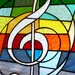 Treble Clef Tiffany Stained Glass Suncatcher Stained Glass Decor ...