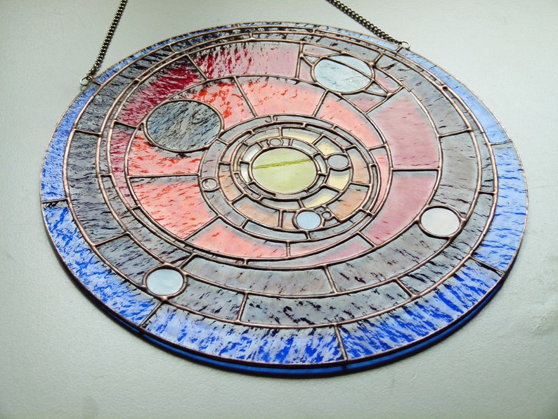 Solar System Tiffany Stained Glass Suncatcher Stained Glass Decor ...