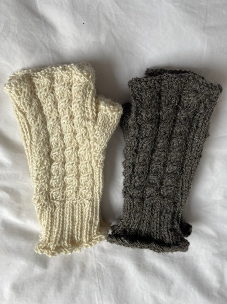 Hand Knitted Alpaca Fingerless Gloves - Etsy
