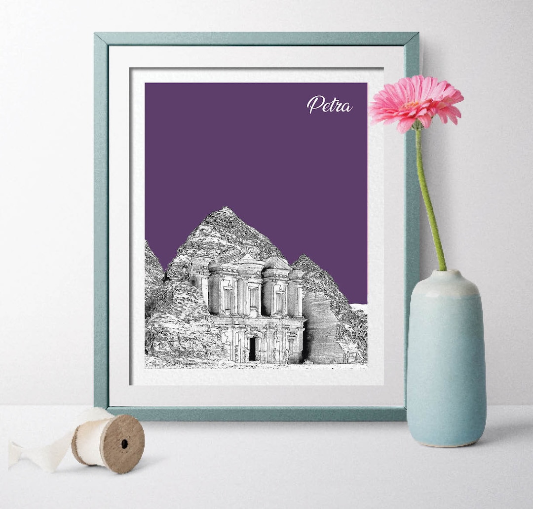 Petra Travel Poster, Petra Gift, Petra Prints, Petra Art, Petra Poster ...