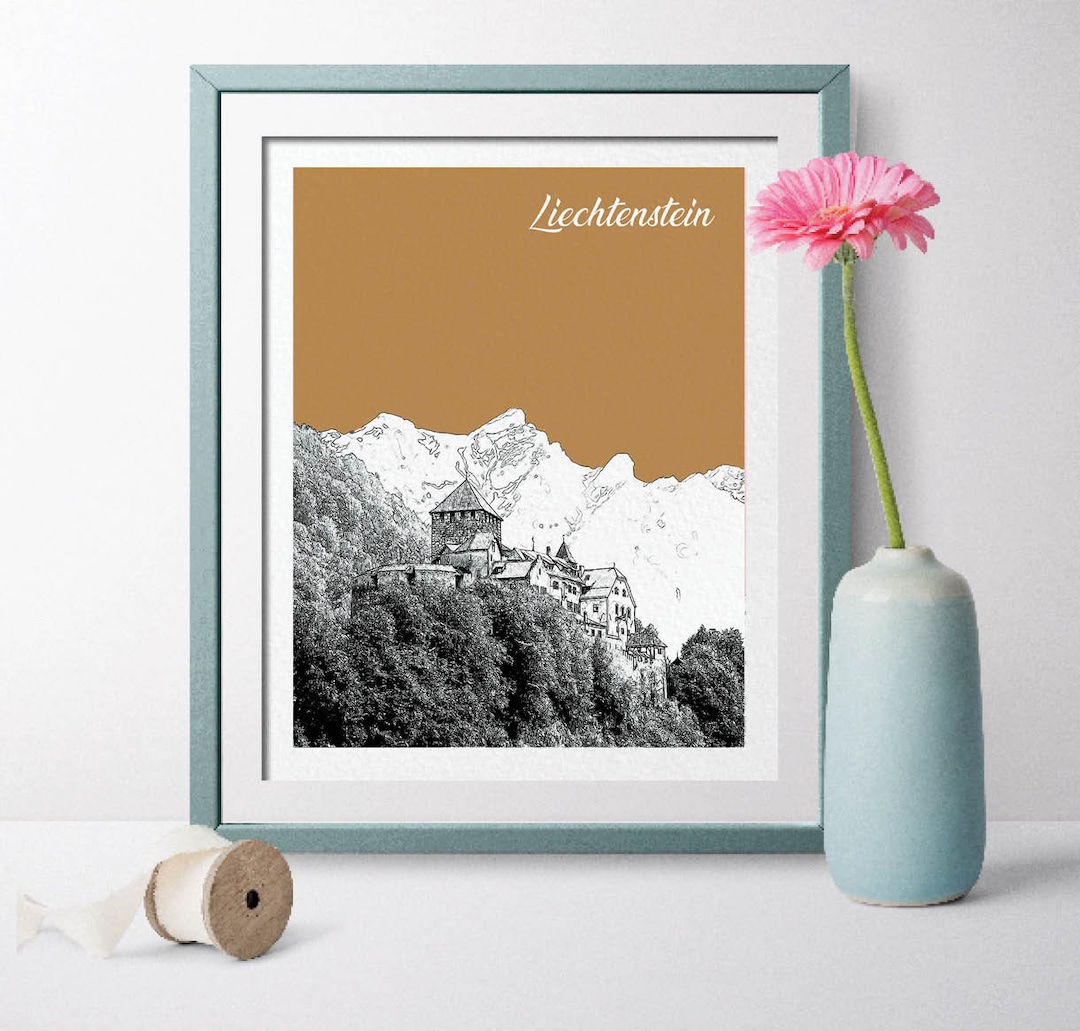 Liechtenstein Travel Poster, Liechtenstein Travel Poster, Liechtenstein ...