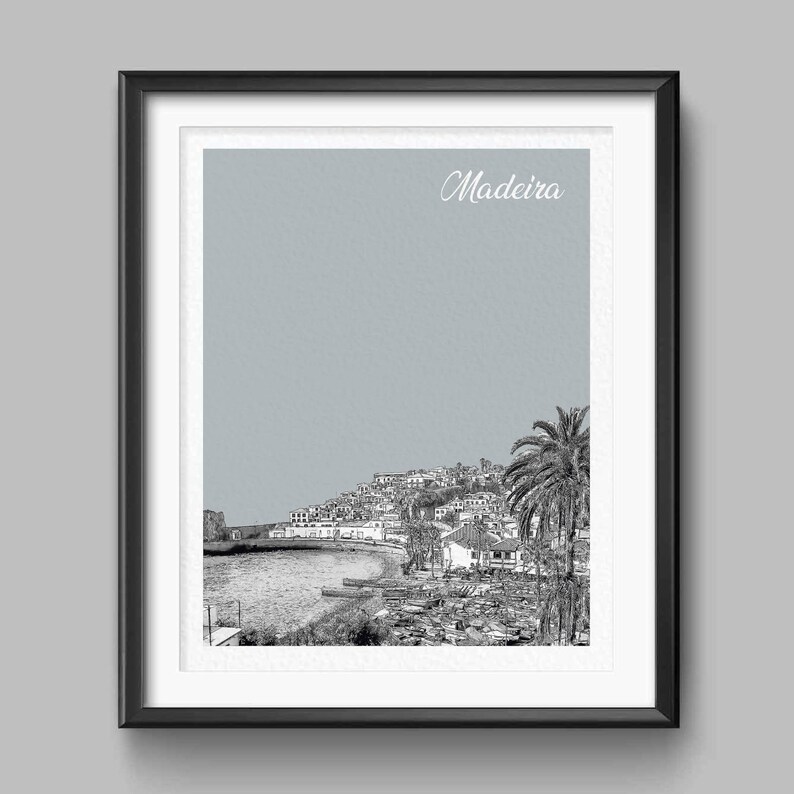 Madeira Gift Madeira Prints Madeira Art Madeira Poster | Etsy